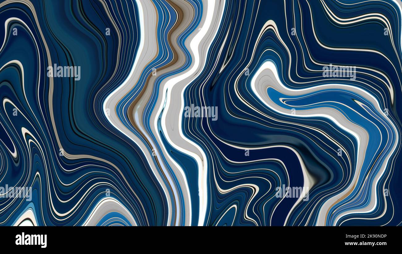 Multicolor digital abstract background, curved shapes. Dark blue ...