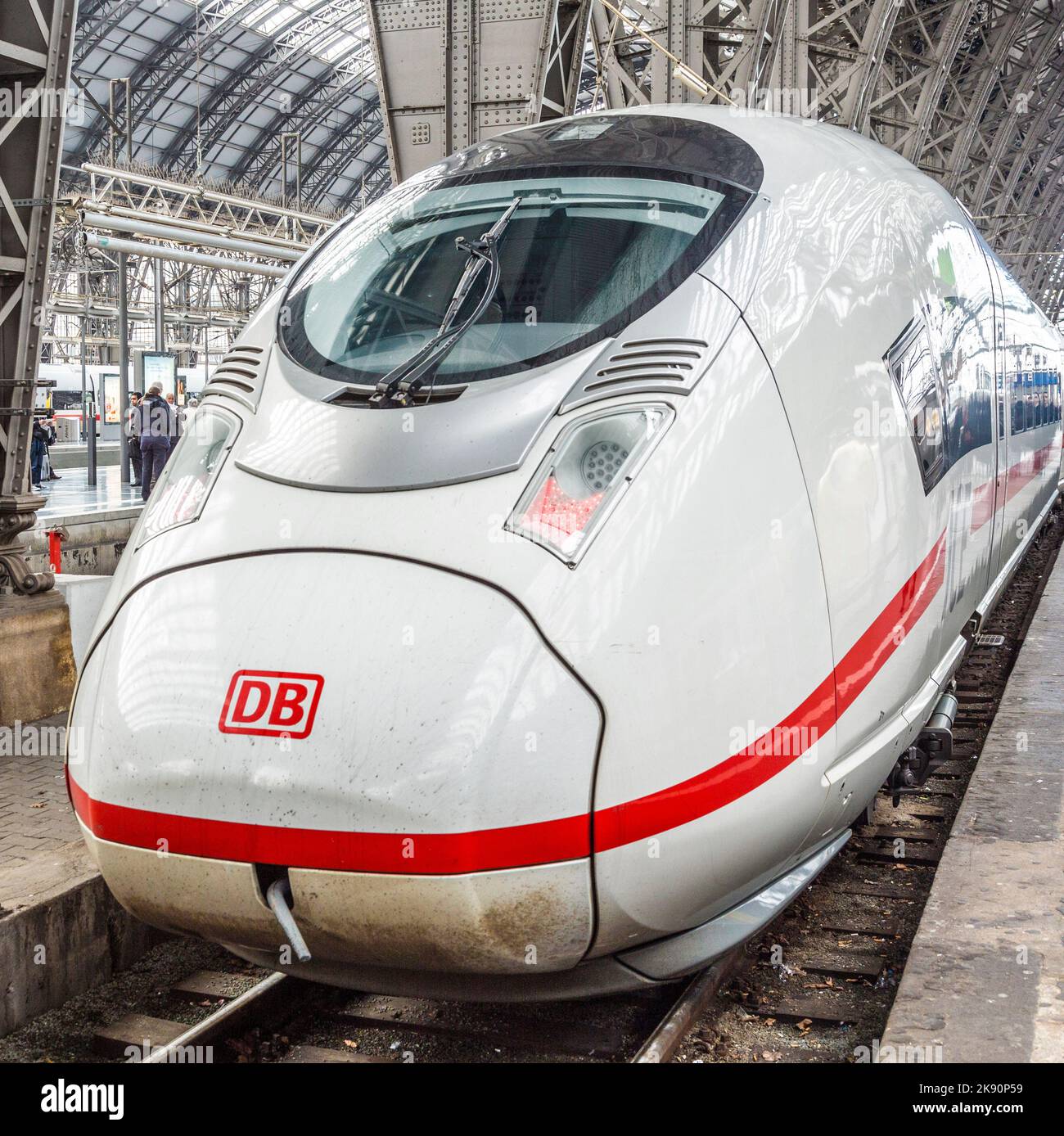 Frankfurt, Germany - February 24, 2015: ICE train in Frankfurt central ...