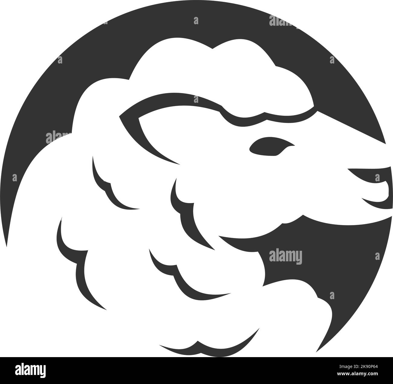 sheep animal logo Icon Illustration Brand Identity template Stock ...