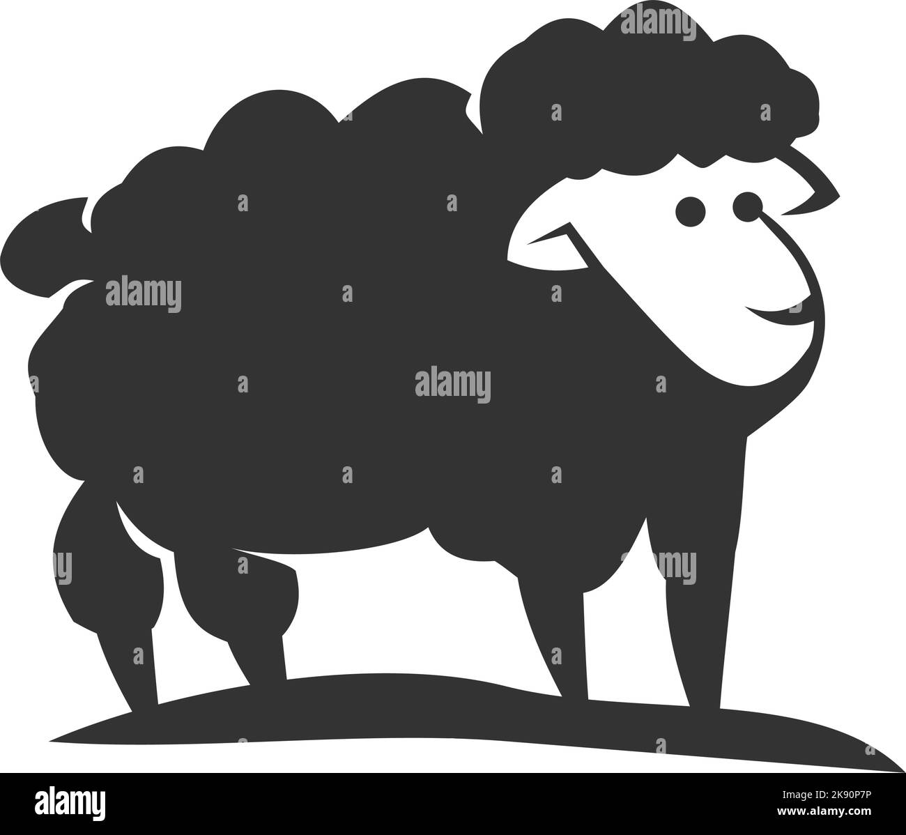 sheep animal logo Icon Illustration Brand Identity template Stock ...