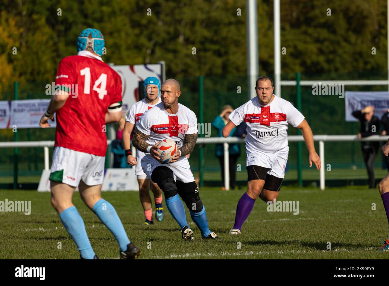 Warrington, Cheshire, England - 25 October 2022 - England took on Wales ...