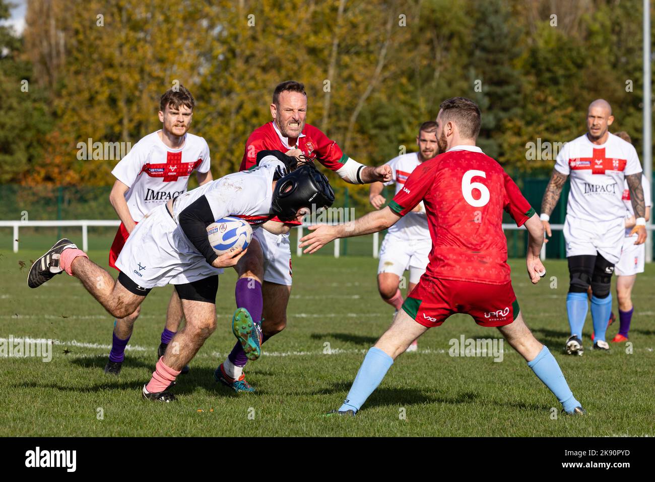 Warrington, Cheshire, England - 25 October 2022 - England took on Wales ...