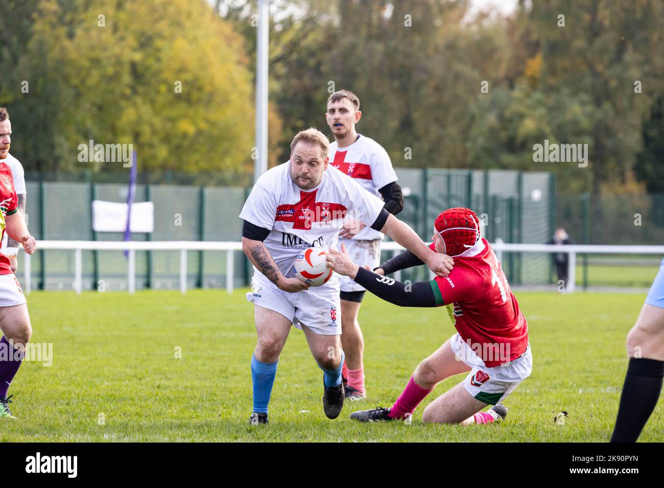 Warrington, Cheshire, England - 25 October 2022 - England took on Wales ...