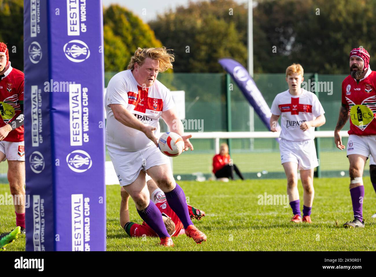 Warrington, Cheshire, England - 25 October 2022 - England took on Wales ...
