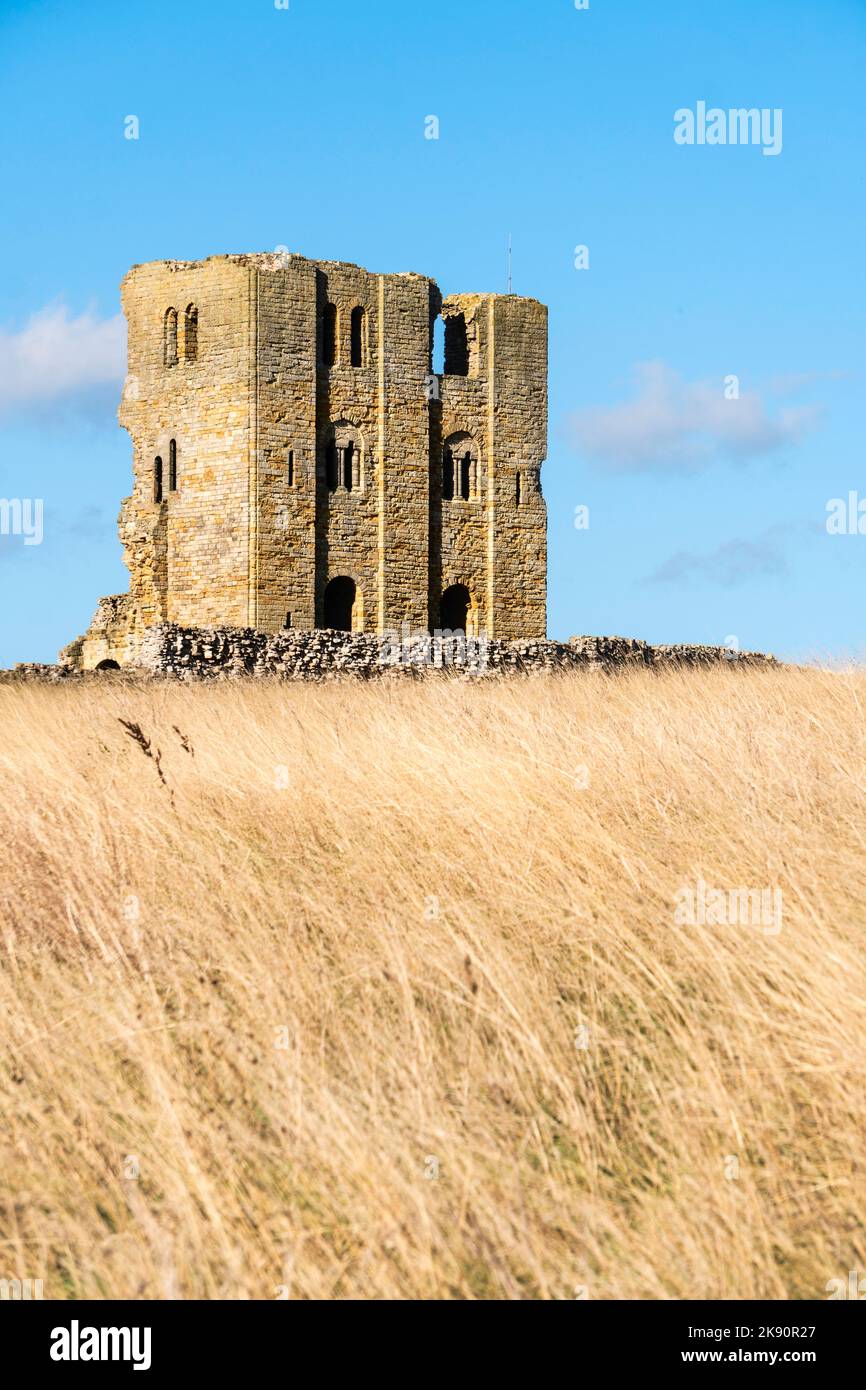 Scarborough castle keep, North Yorkshire, England, UK Stock Photo - Alamy
