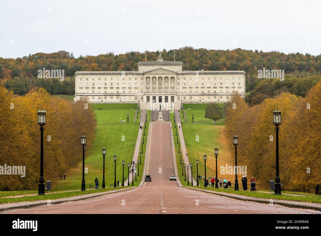 Parliament Buildings at Stormont Estate in Belfast, Northern Ireland ...