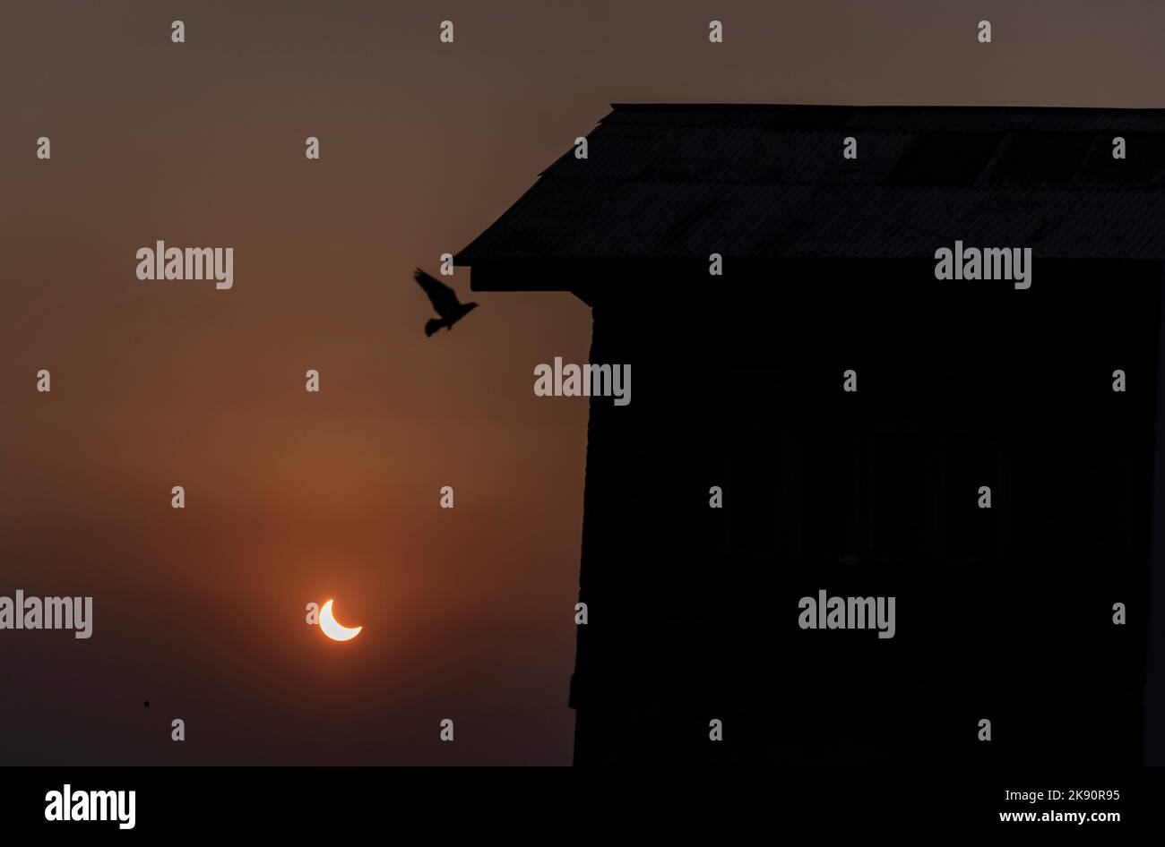 Partial solar eclipse visible from Srinagar. A partial solar eclipse ...