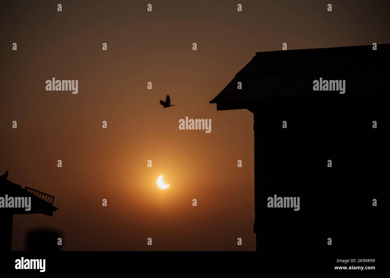 Partial solar eclipse visible from Srinagar. A partial solar eclipse ...