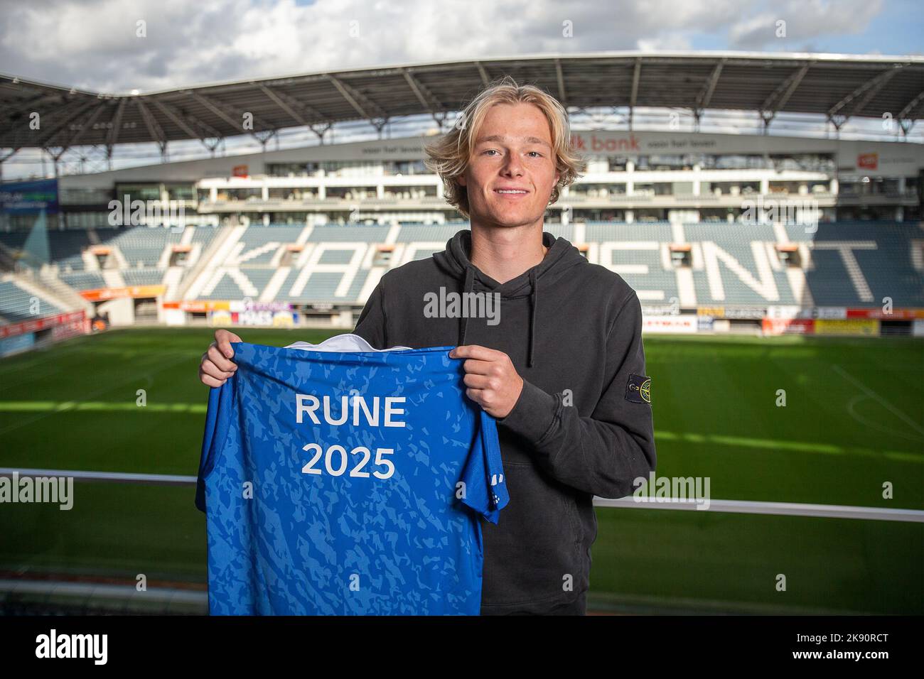 Gent, Belgium, 25 October 2022, Gent's Rune Van Den Bergh pictured at ...