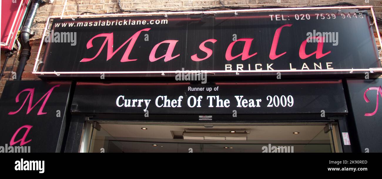 Masala Restaurant, Brick Lane , Tower Hamlets, East End, London. This ...