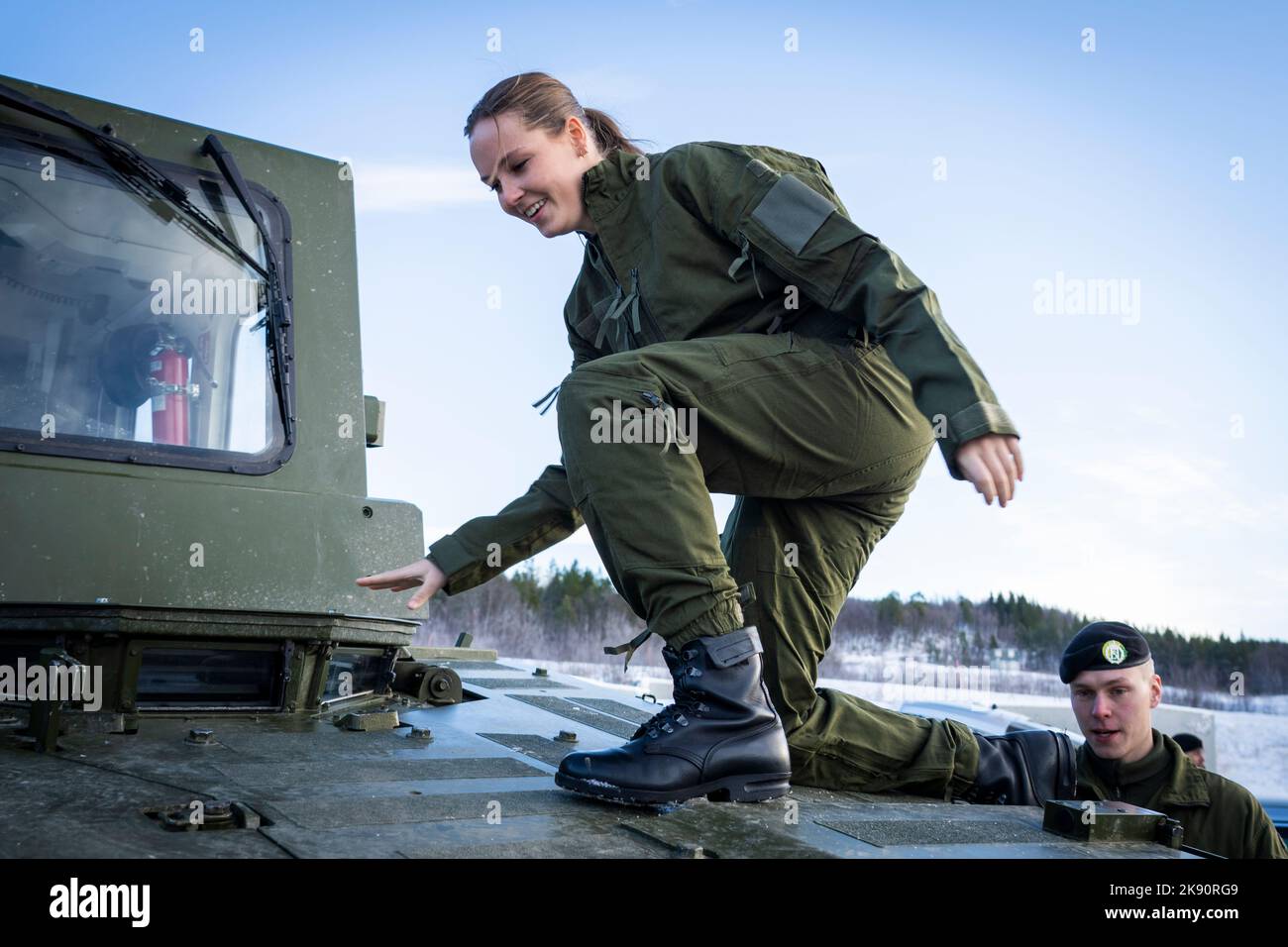 Bardufoss 20221025.Princess Ingrid Alexandra visits Brigade Nord at ...
