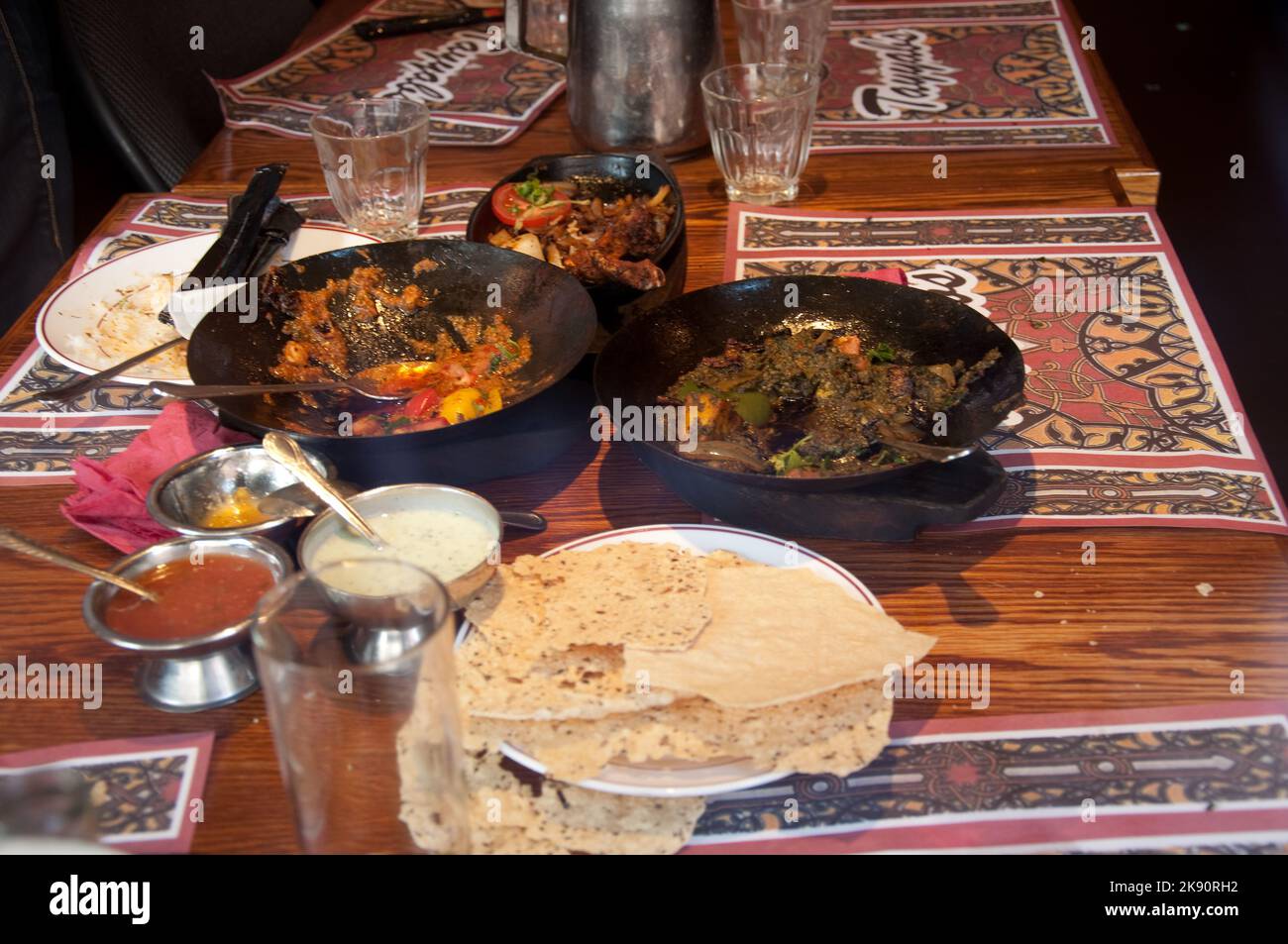 Appetising meal,Tayyab Pakistani Restaurant, Fieldgate Street, off ...