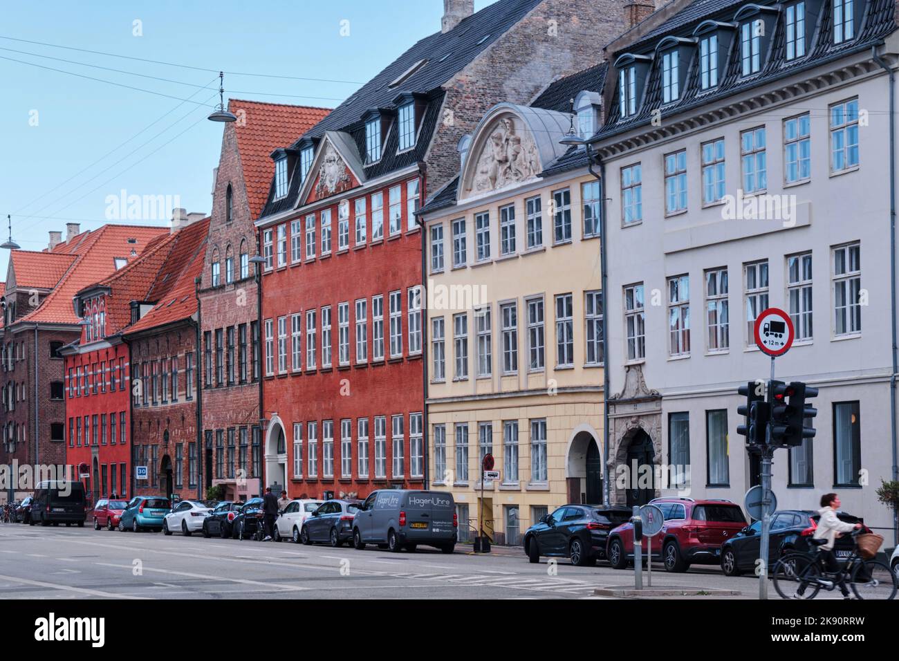 Copenhagen, Denmark - Sept 2022: Traditional typical colorful danish ...