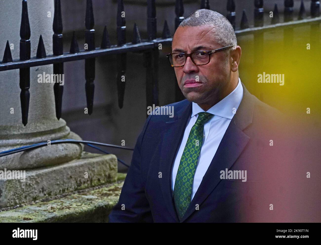 James Cleverly arriving in Downing Street, London after Rishi Sunak has ...