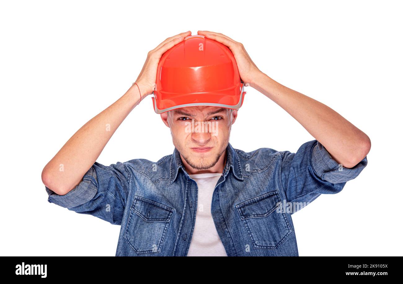 Construction worker man in hi-res stock photography and images - Alamy