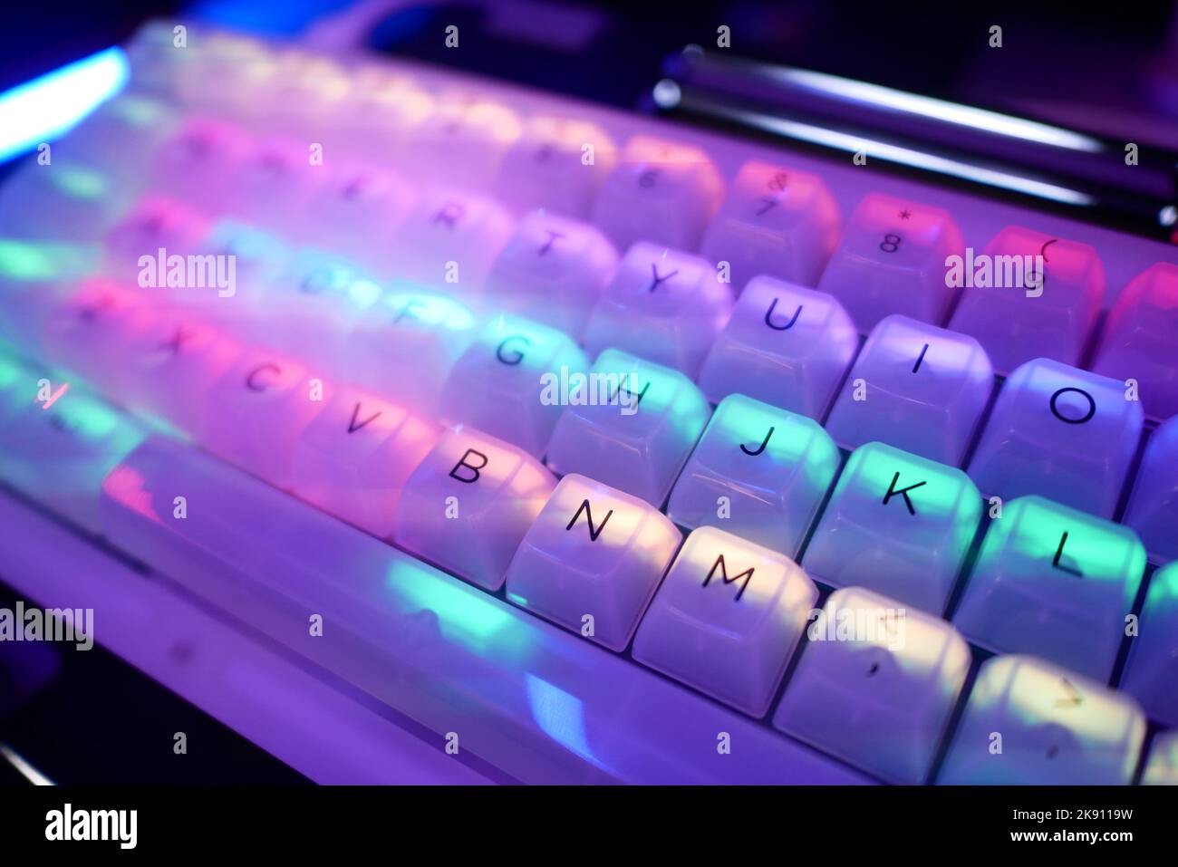 the RBG backlight for laptop keyboard Stock Photo - Alamy