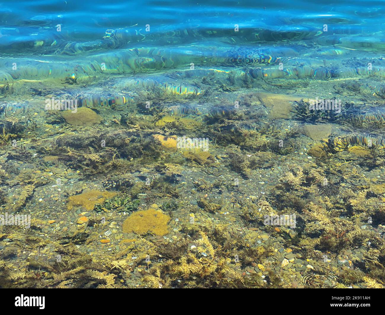 The beautiful flowing sea waves Stock Photo - Alamy