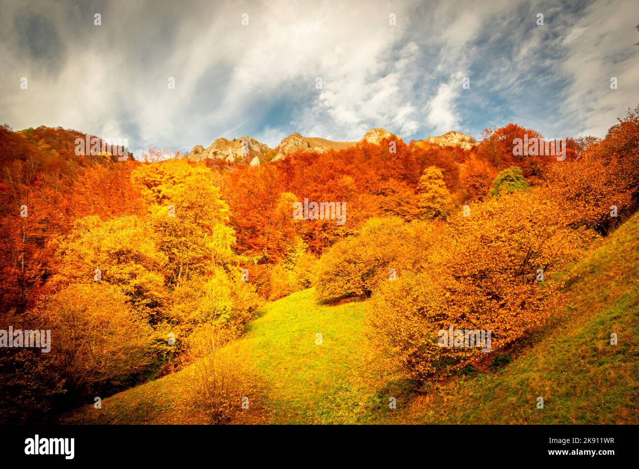 Autumn in Buila Vanturarita National Park, Carpathian Mountains ...