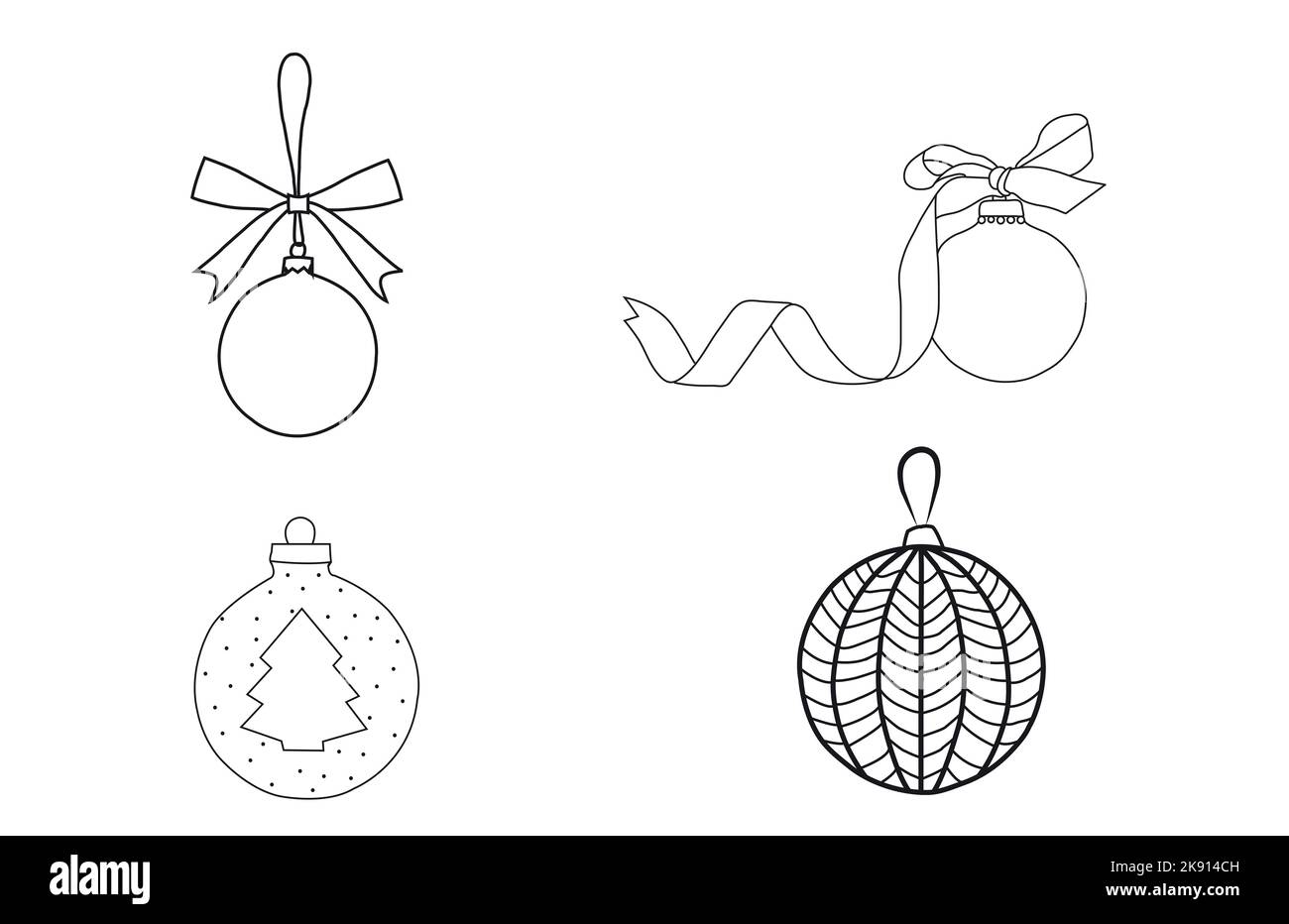 Christmas Ornament Outline