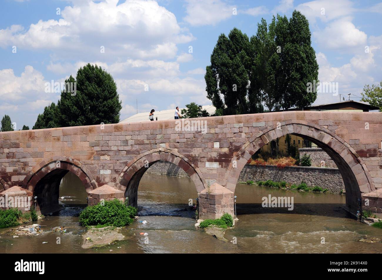 Located in Ankara, Turkey, Ak Bridge was built in the 13th century ...