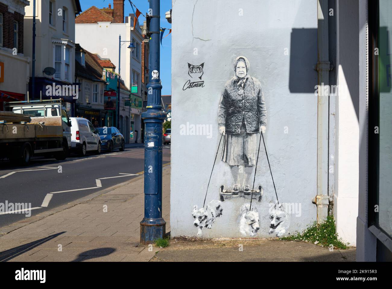 Queen elizabeth ii graffiti hi-res stock photography and images - Alamy