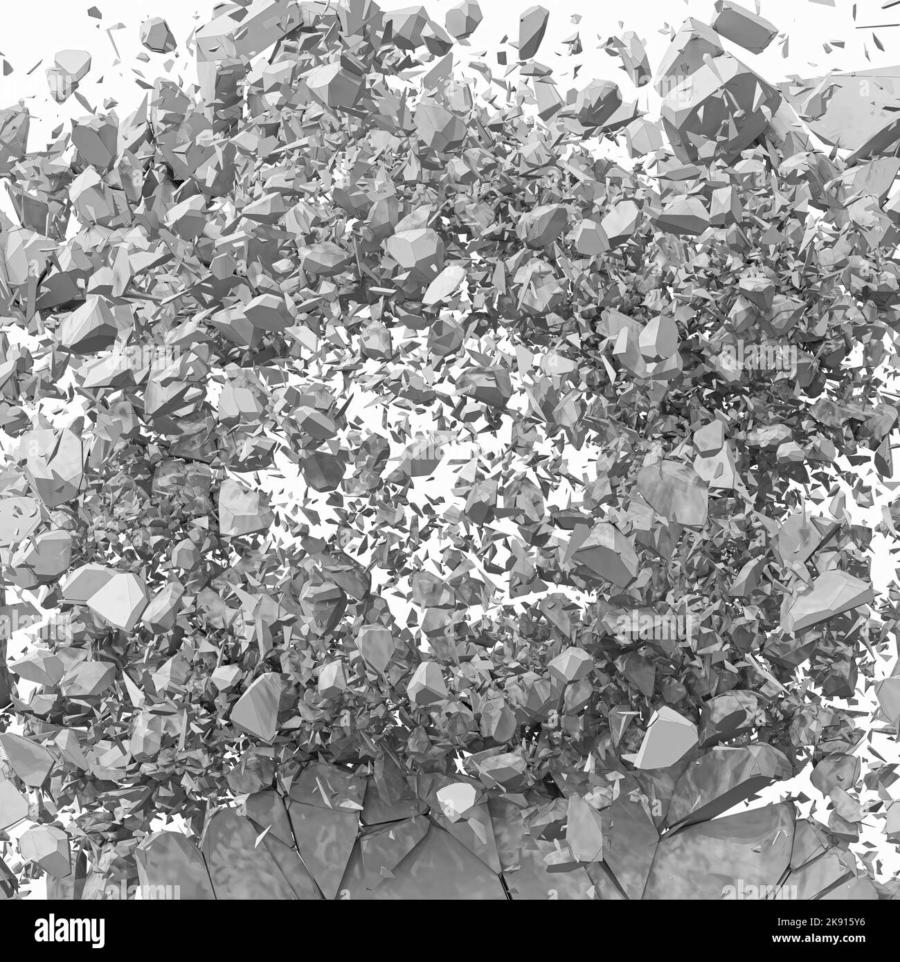 explosion background of a concrete wall. 3d render Stock Photo - Alamy