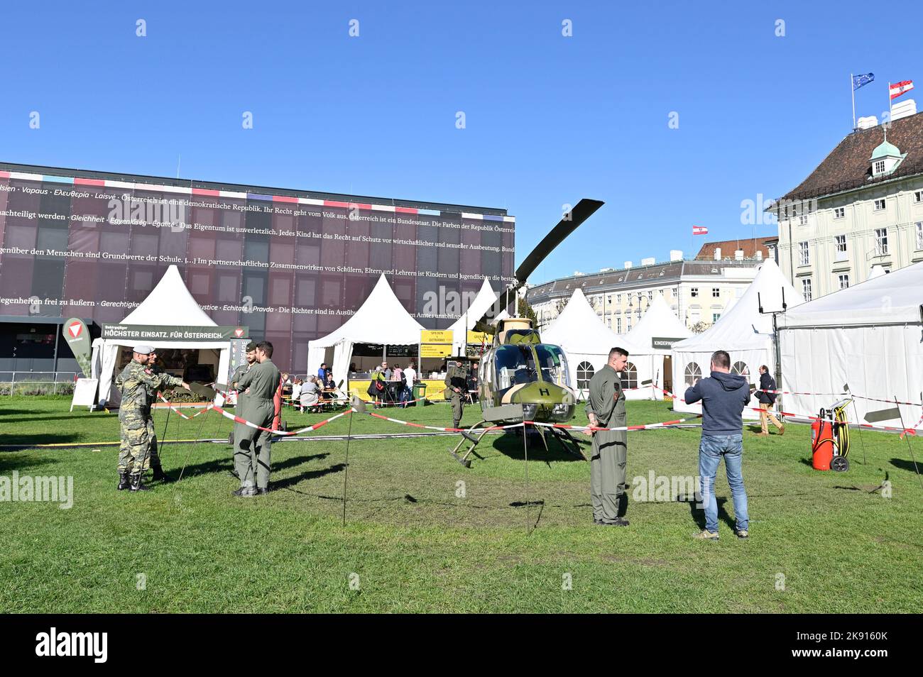 Vienna, Austria. 25th Oct, 2022. Preparations for the Austrian federal army (Bundesheer ...