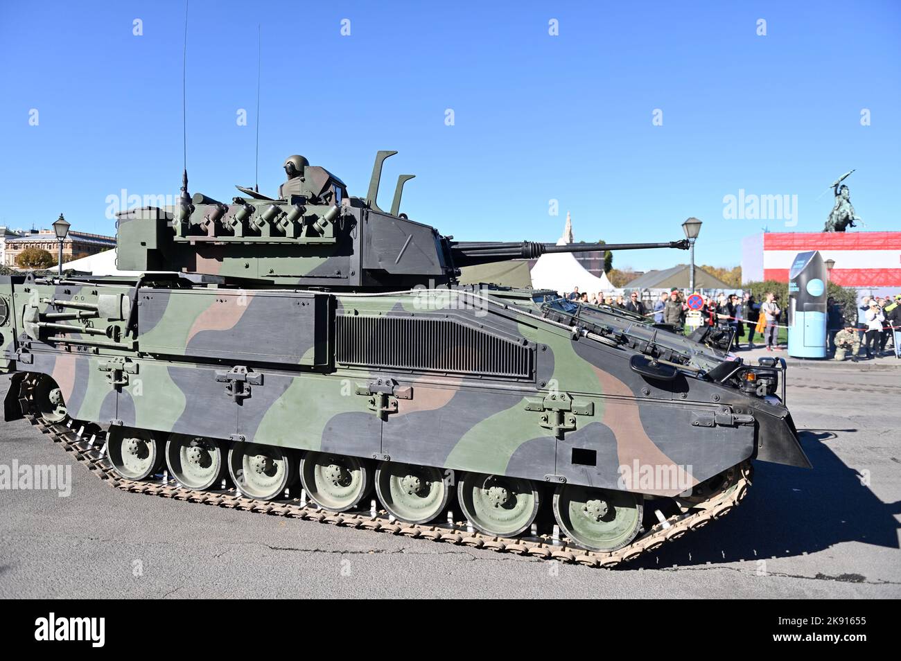 Vienna, Austria. 25th Oct, 2022. Preparations for the Austrian federal ...