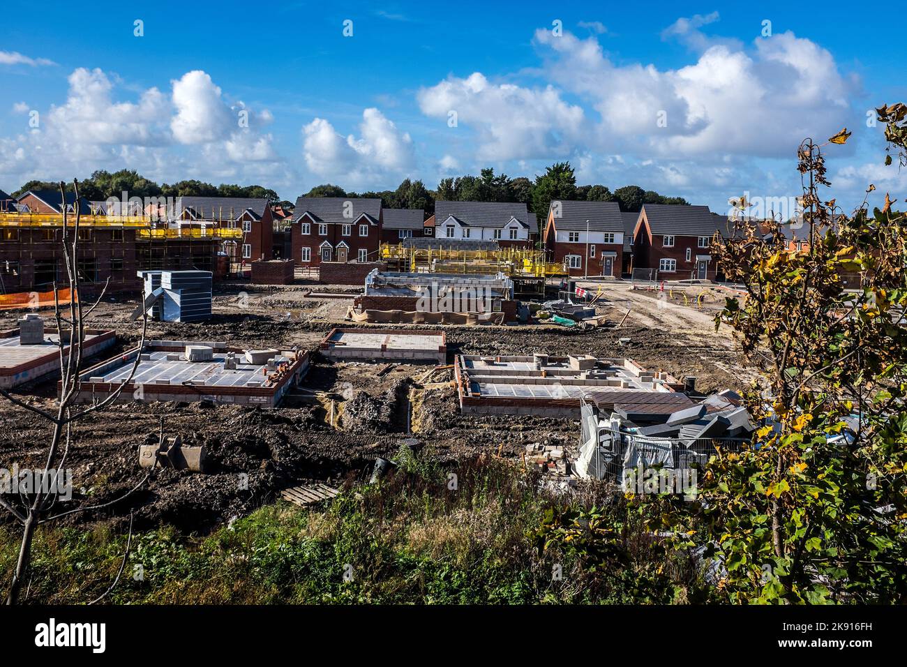 New houses being built on an old brownfield site Stock Photo - Alamy