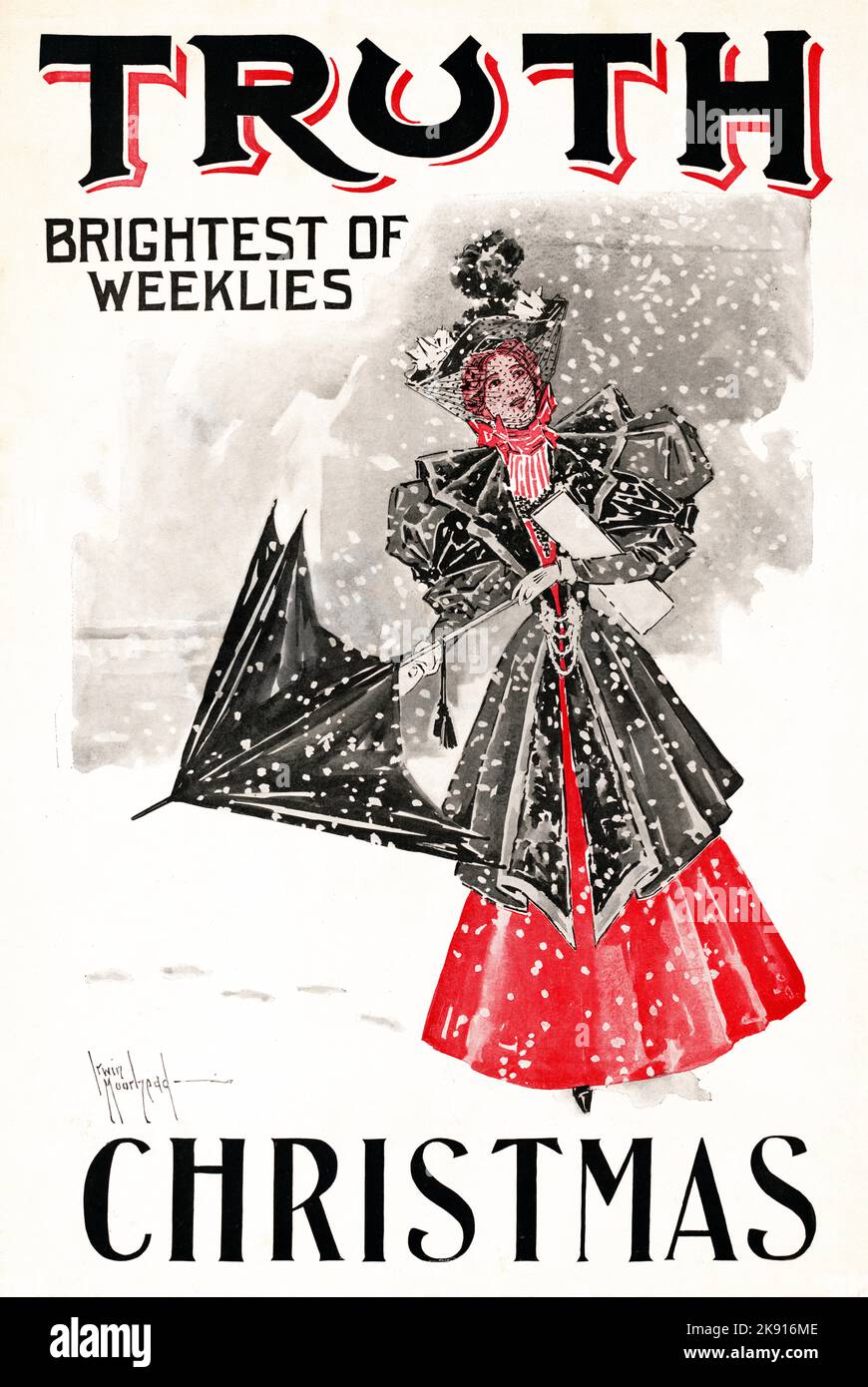 Magazine poster - Truth, brightest of weeklies. Christmas 1896 color ...