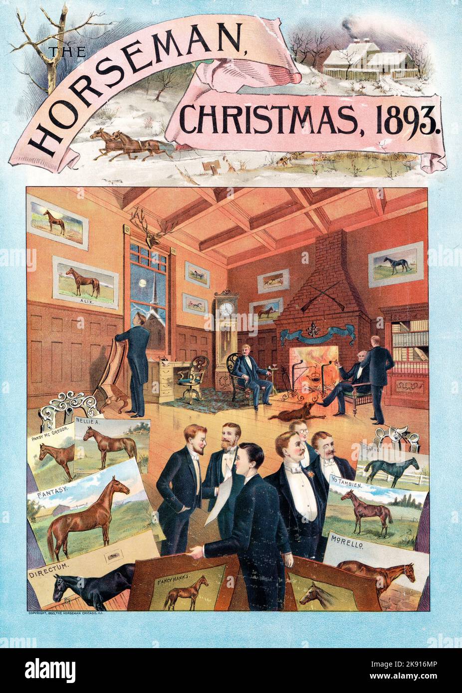 The Horseman, Christmas, 1893 - Poster for the Horseman and Spirit of ...