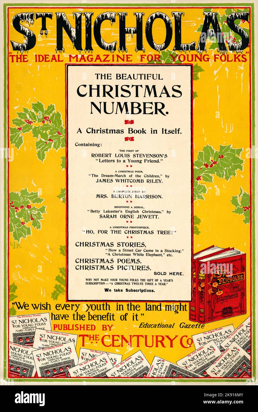 St. Nicholas, "the ideal magazine for young folks." The beautiful ...