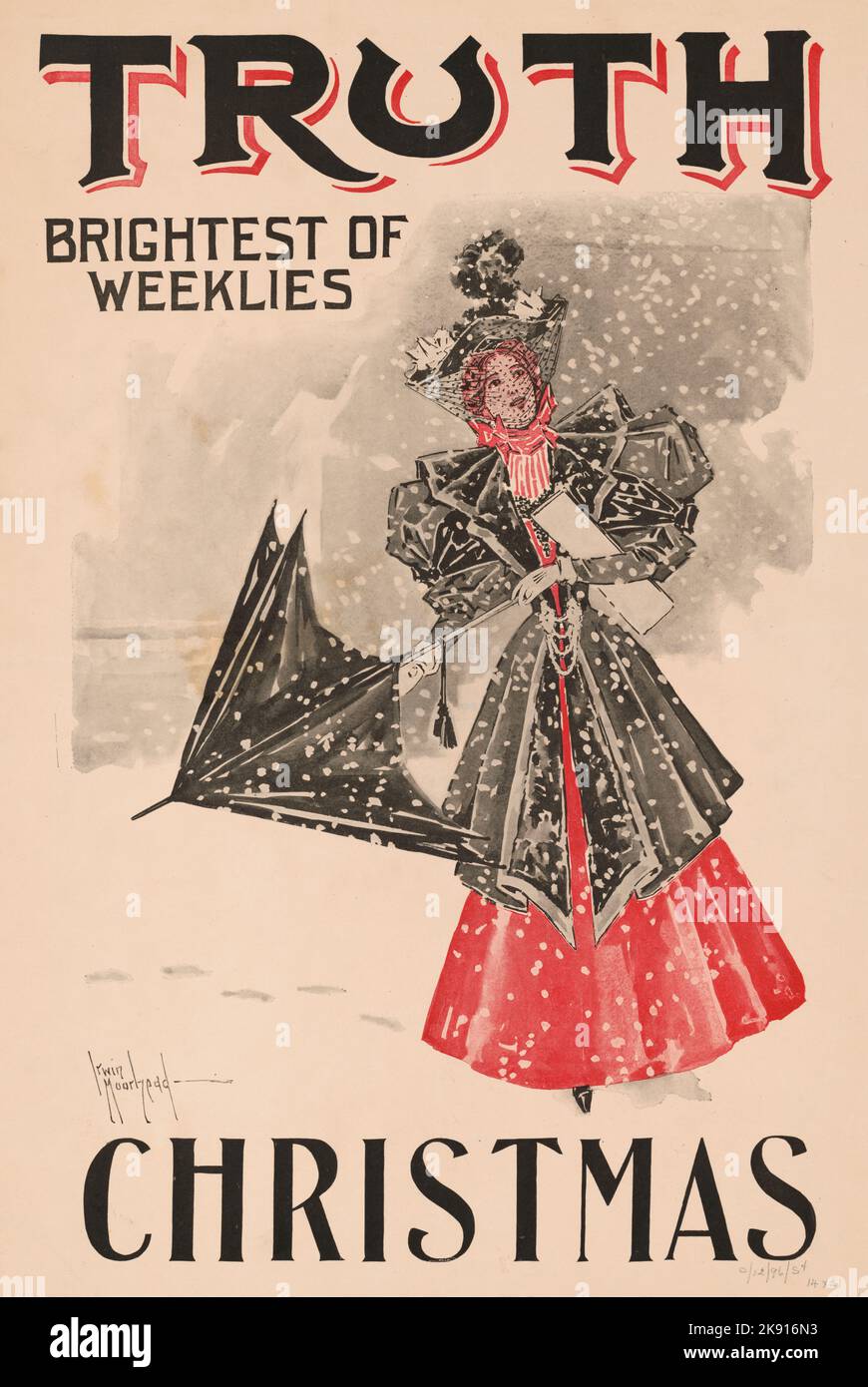 Magazine poster - Truth, brightest of weeklies. Christmas 1896 Stock ...