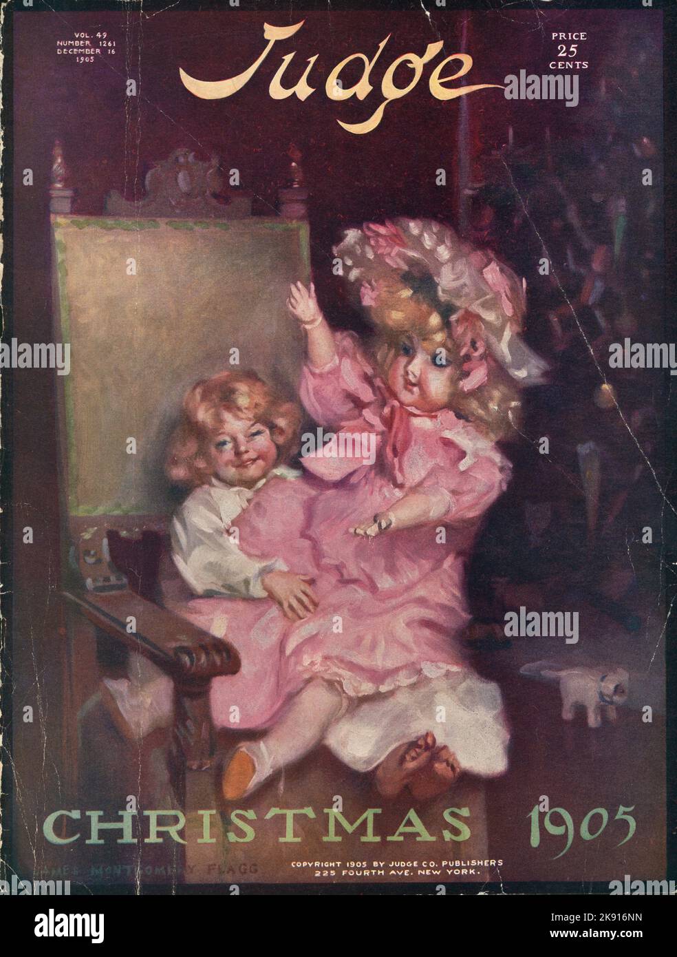 Judge. Christmas 1905. - James Montgomery Flagg artwork Stock Photo - Alamy