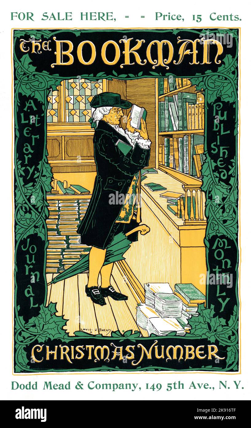 Poster for The bookman, Christmas number - Louis Rhead artwork 1895 ...