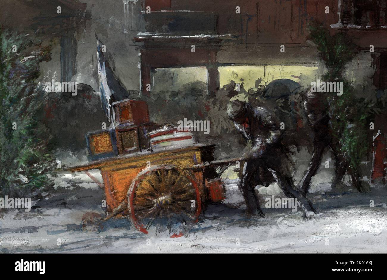 Vintage new york christmas hi-res stock photography and images - Alamy