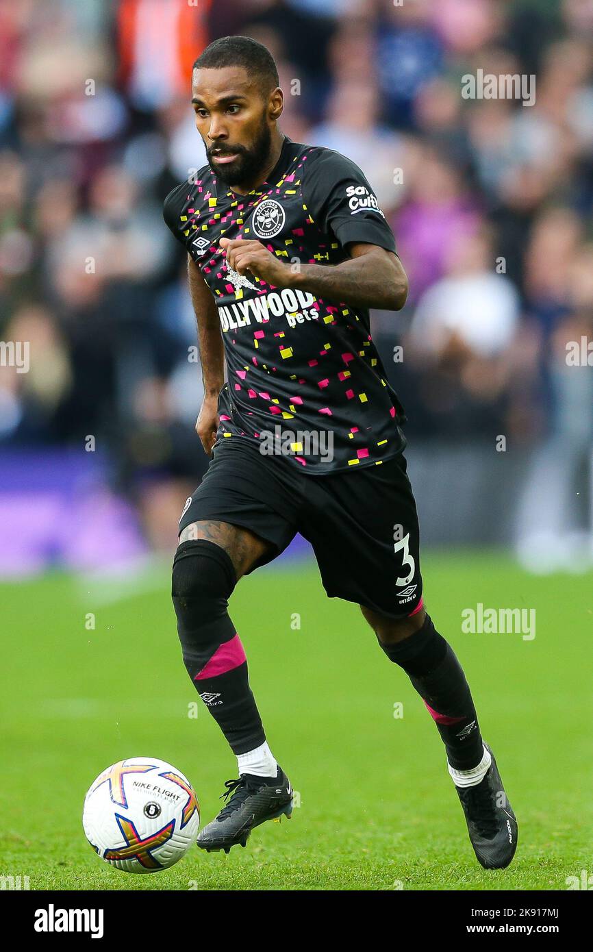 Brentford's Rico Henry during the Premier League match at Villa Park ...