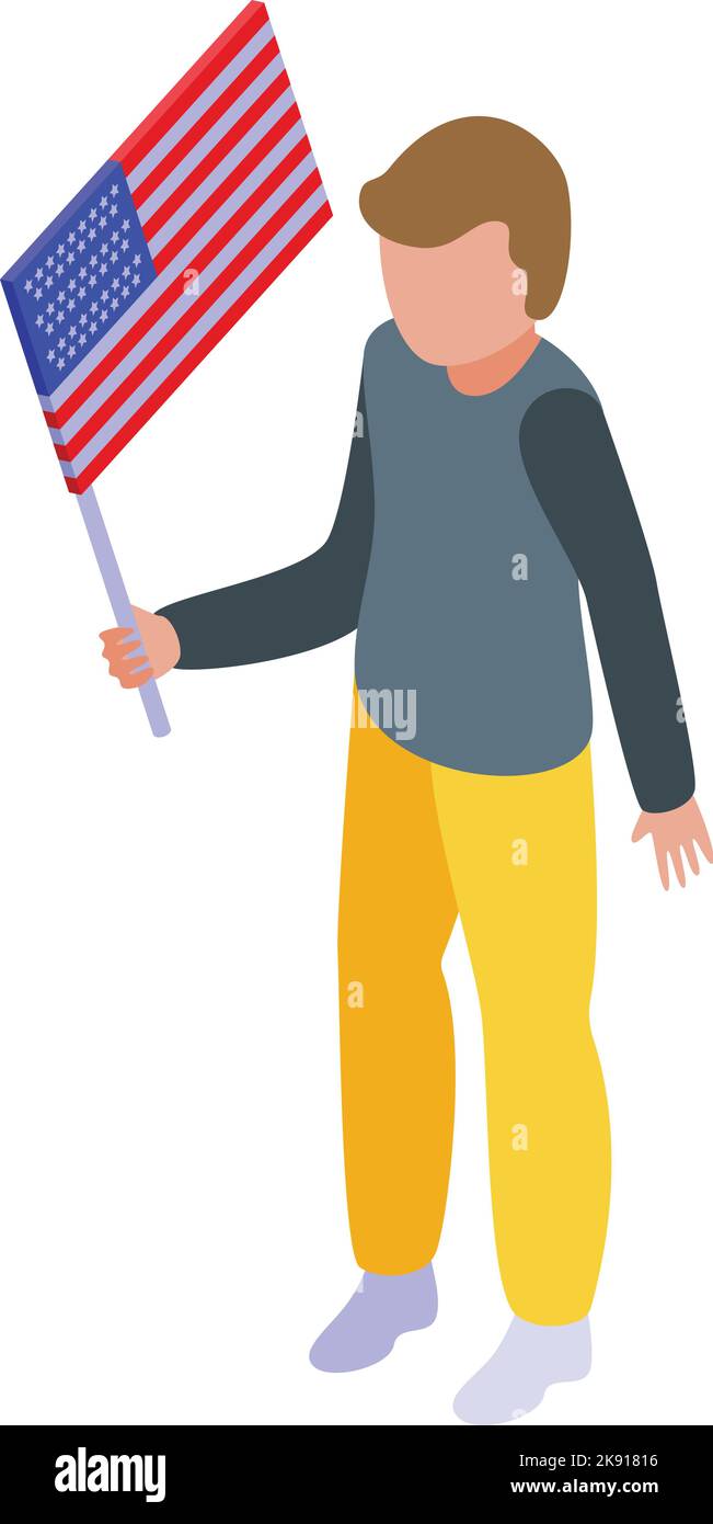 Children usa flag day Cut Out Stock Images & Pictures - Alamy