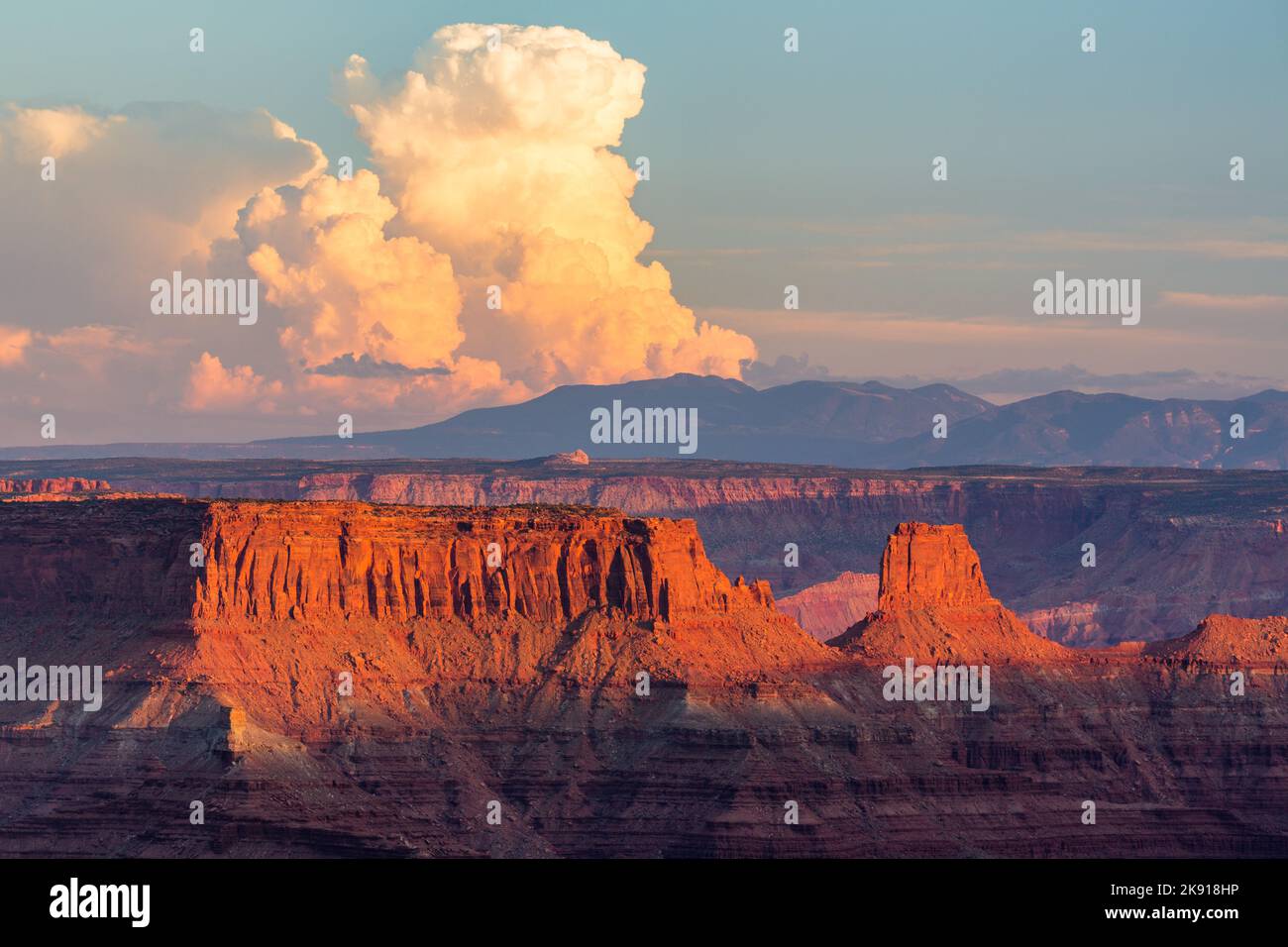 View south from Dead Horse Point State Park towards Hatch Point and the ...