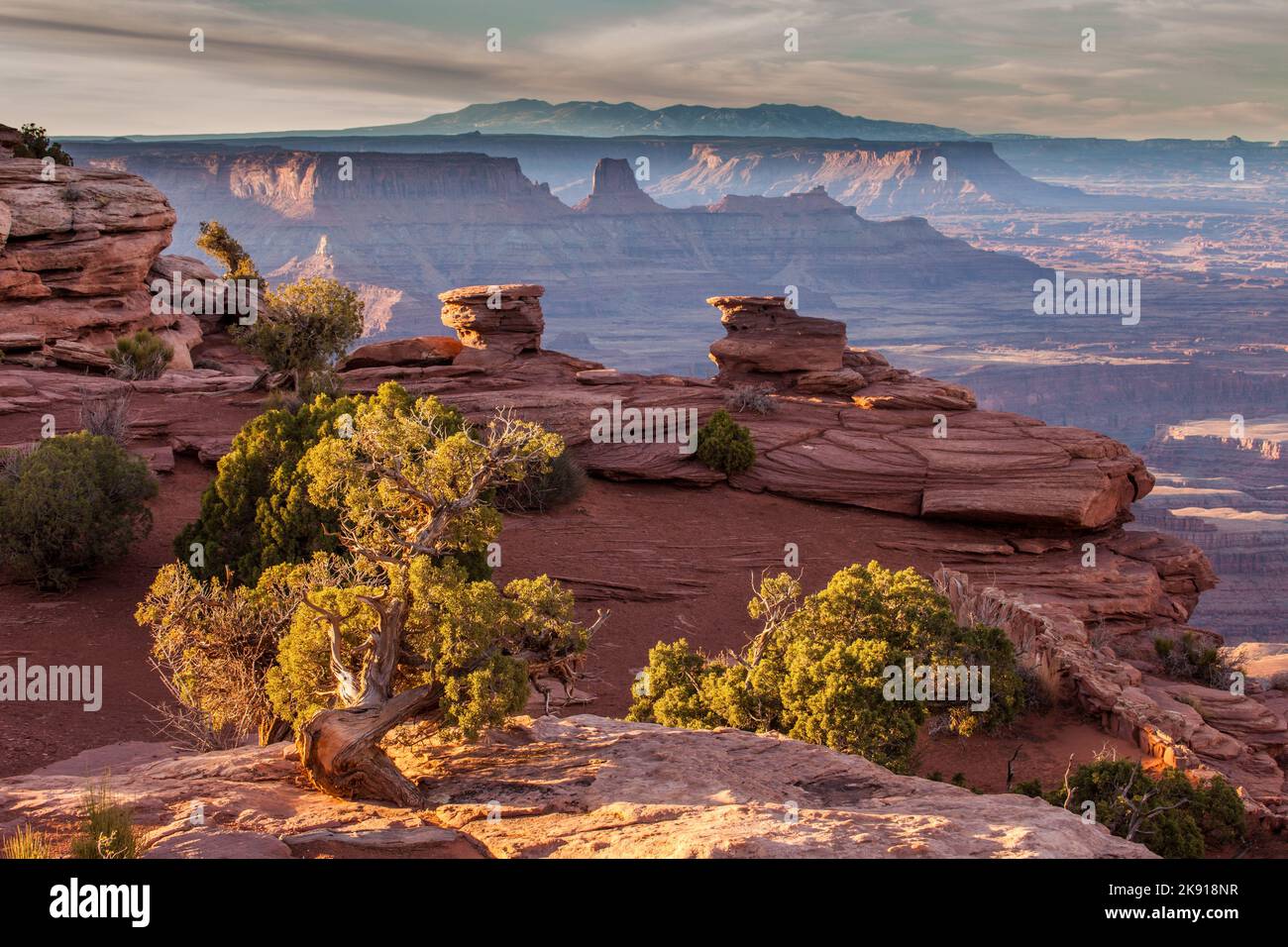 View south from Dead Horse Point State Park towards Hatch Point and the ...