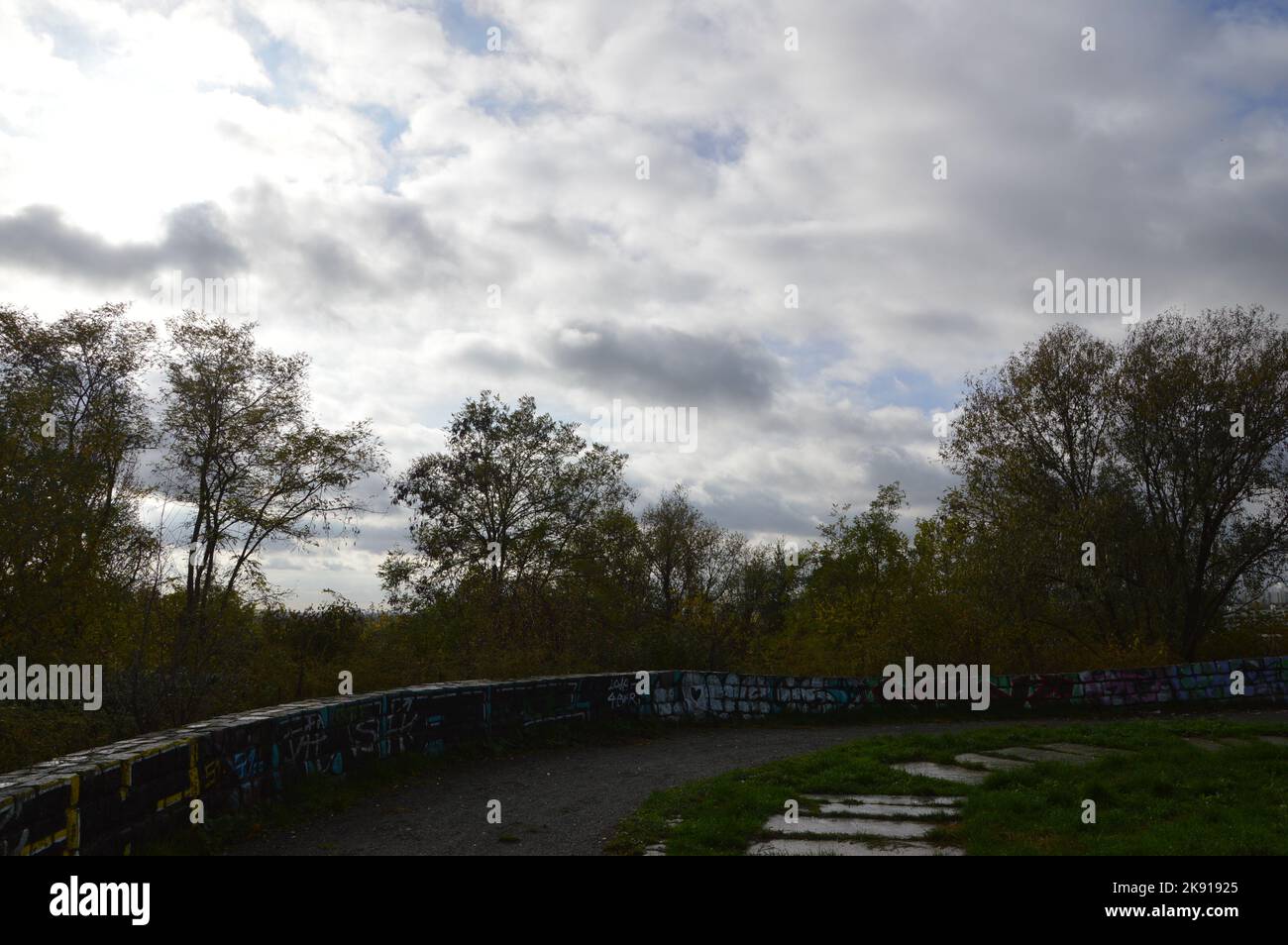 Berlin, Germany - October 25, 2022 - Partial solar eclipse at Luebarser ...