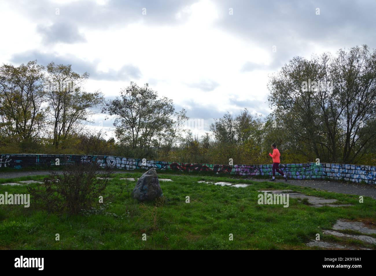 Berlin, Germany - October 25, 2022 - Partial solar eclipse at Luebarser ...