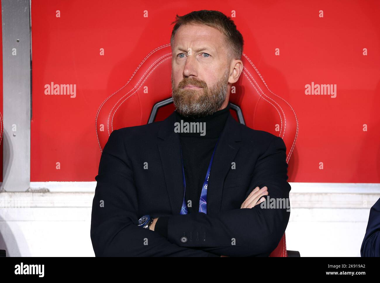 Chelsea manager Graham Potter during the UEFA Champions League group E ...