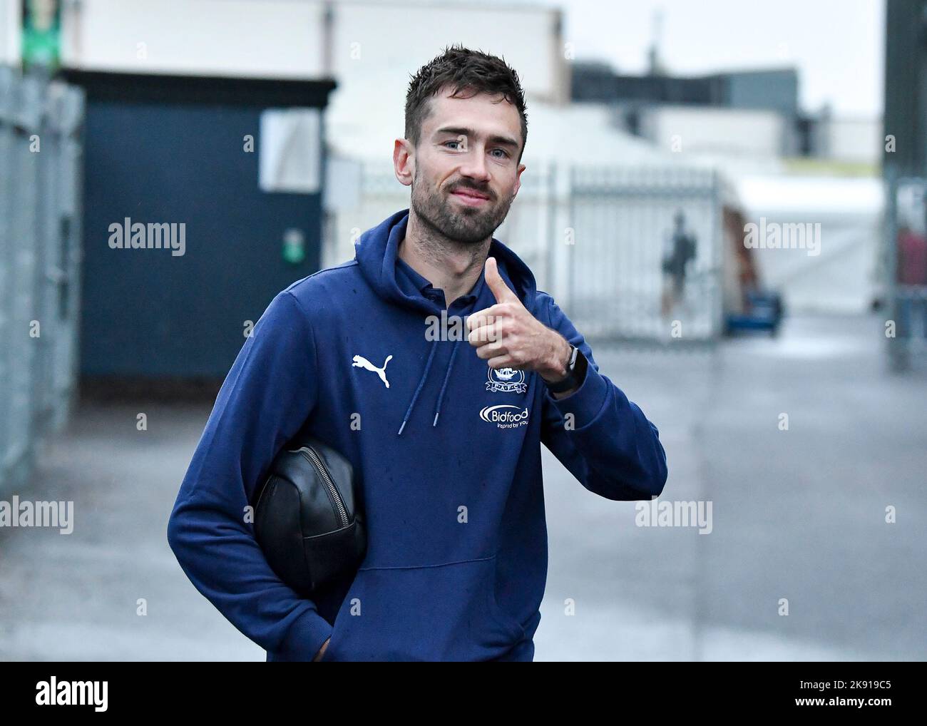 Plymouth Argyle forward Ryan Hardie (9) arrives during the Sky Bet ...