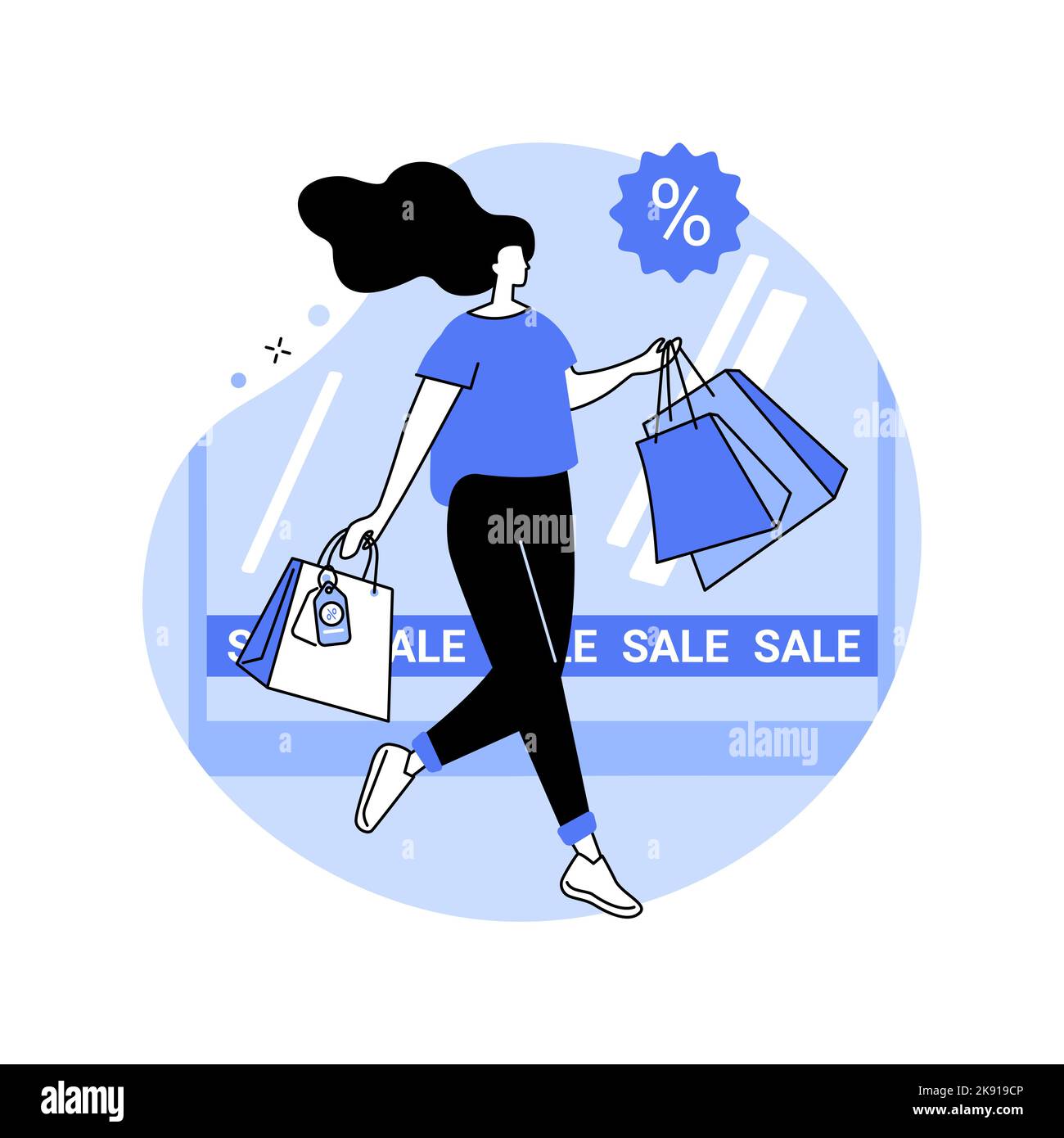 Seasonal sale isolated cartoon vector illustrations Stock Vector Image ...