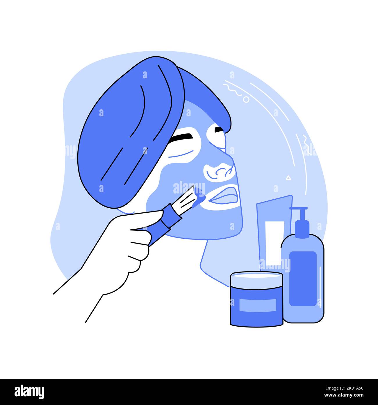 Face mask isolated cartoon vector illustrations Stock Vector Image ...