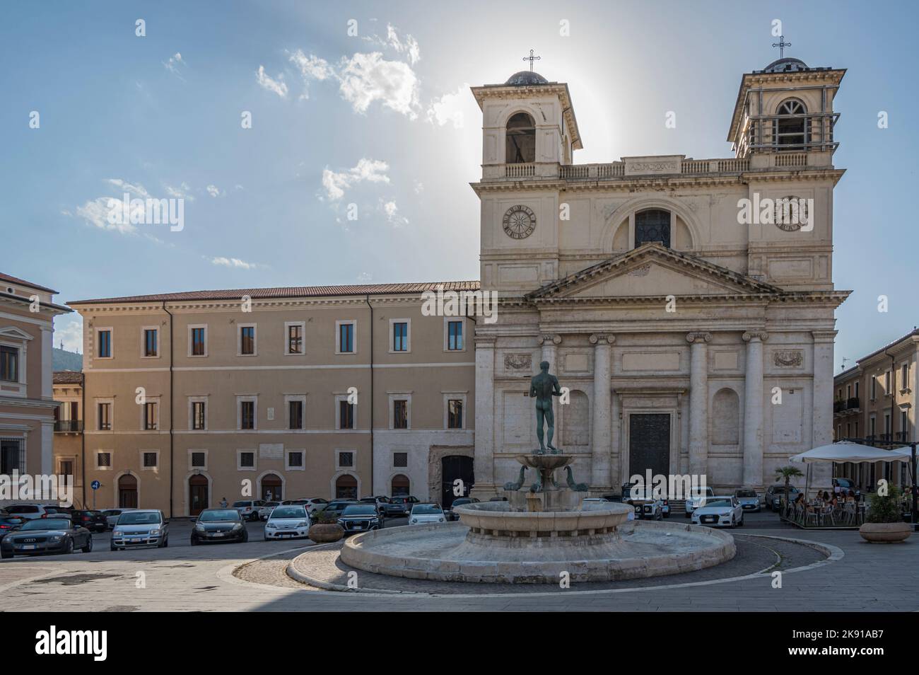 L'Aquila, Italy - 07-07-2022: The beautiful Duomo of L'Aquila Stock ...