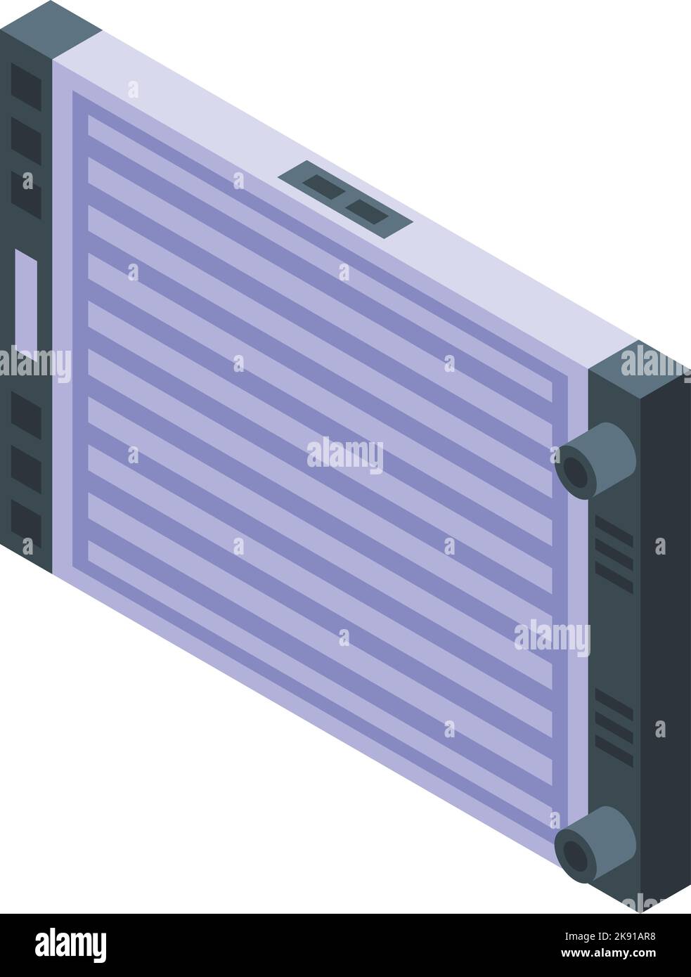 Car radiator icon isometric vector. Repair engine. Climate air Stock ...