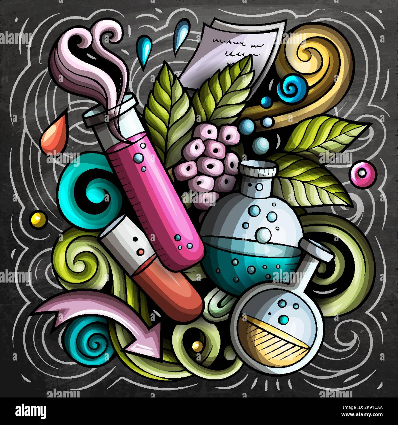 Science cartoon vector doodle design Stock Vector Image & Art - Alamy