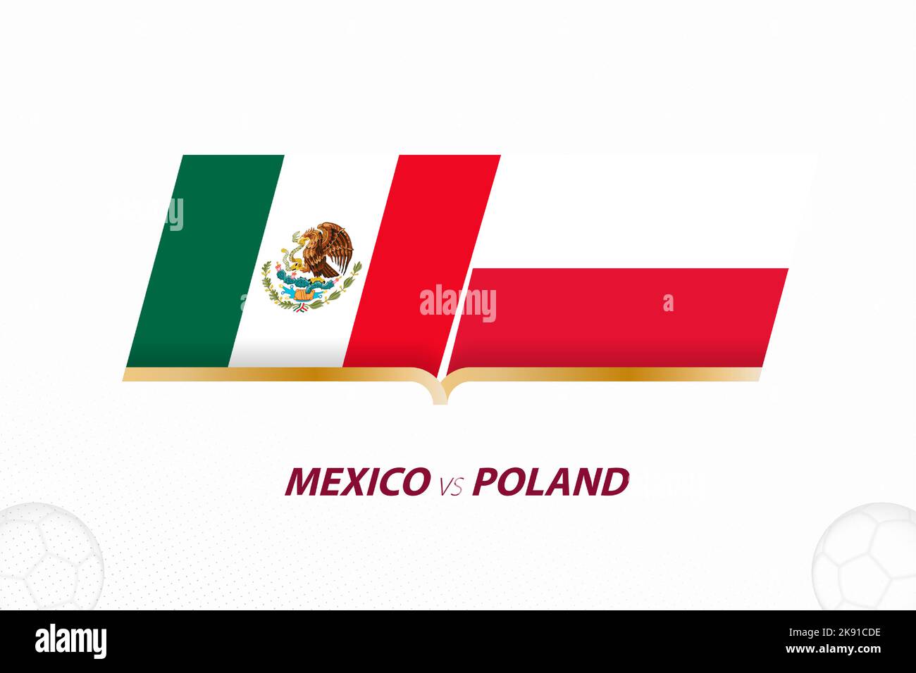 Mexico vs Poland in Football Competition, Group A. Versus icon on ...
